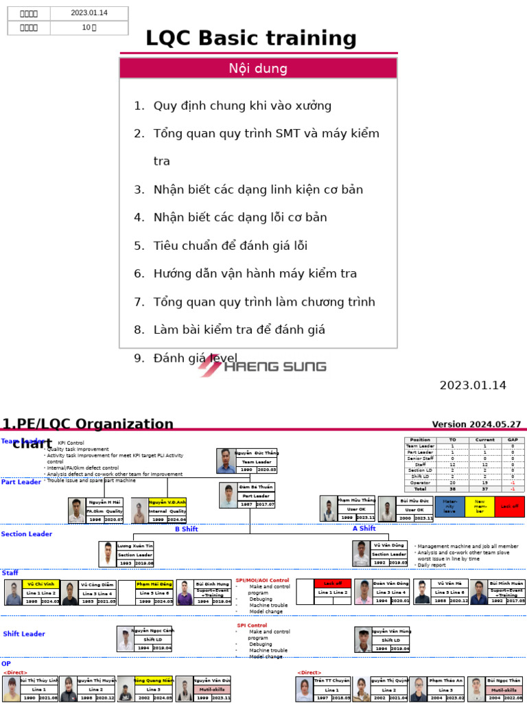 LQC Basic Training | PDF