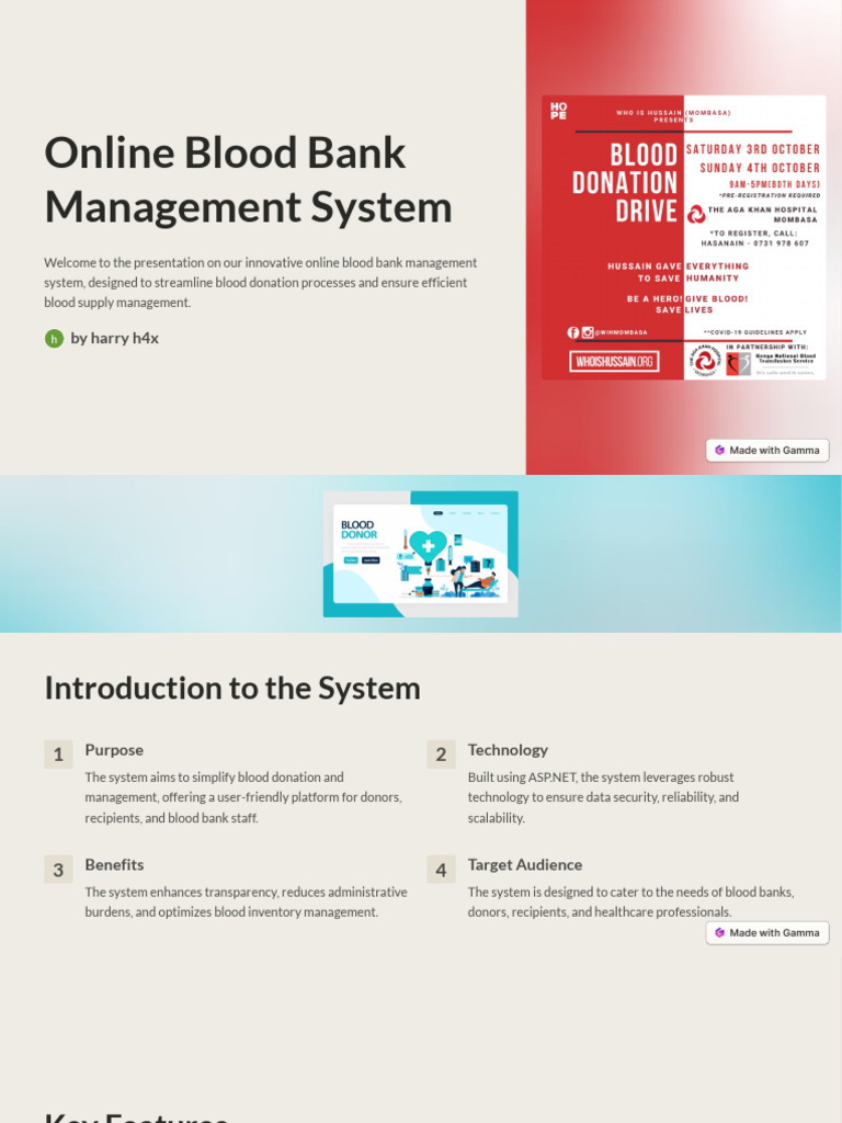 Online Blood Bank Management System | PDF