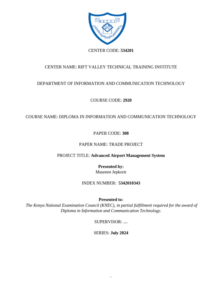 Advance Airport Management System Pdf