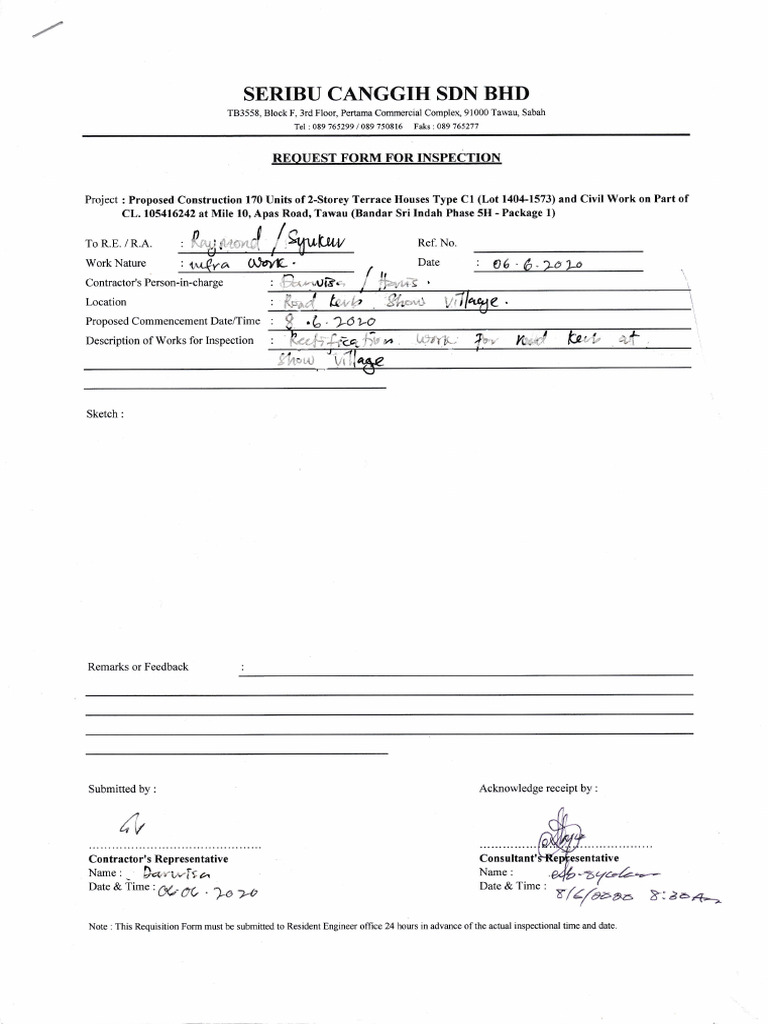 RFI RECTIFICATION ROAD KERB PH5H | PDF