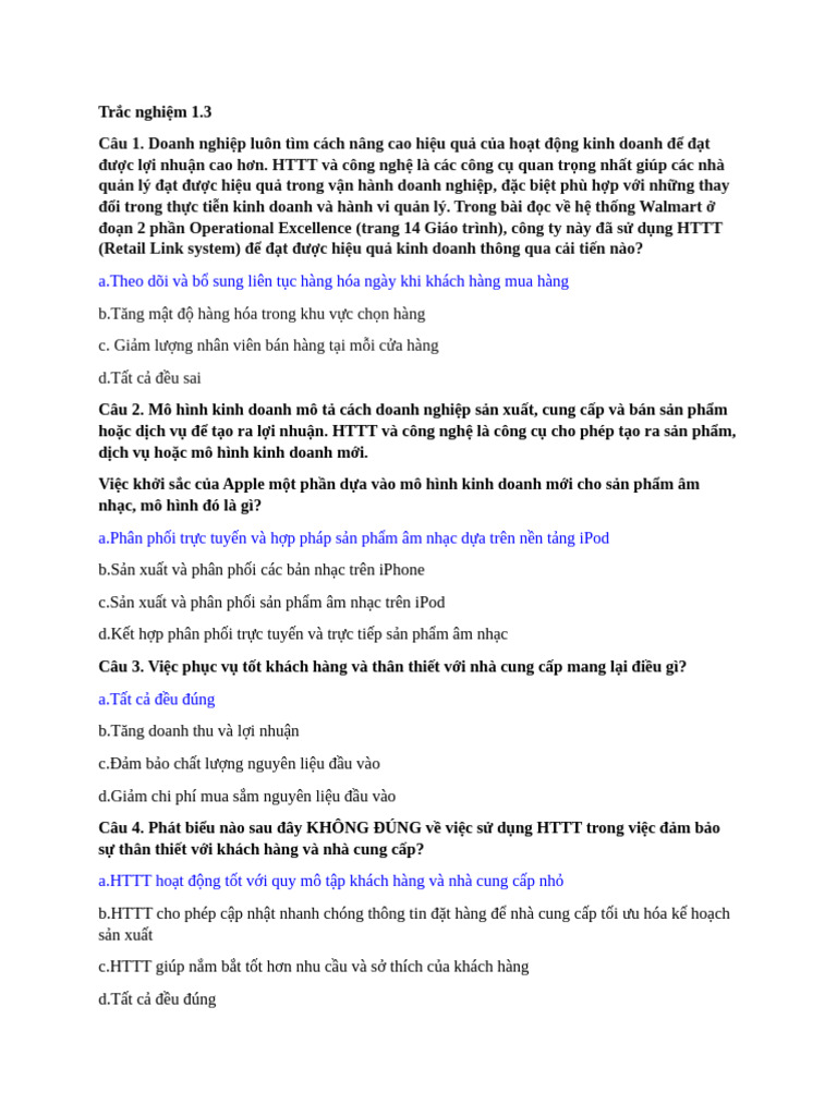 TN 1.3 HTTTQL | PDF | Vietnam | Vietnamese People