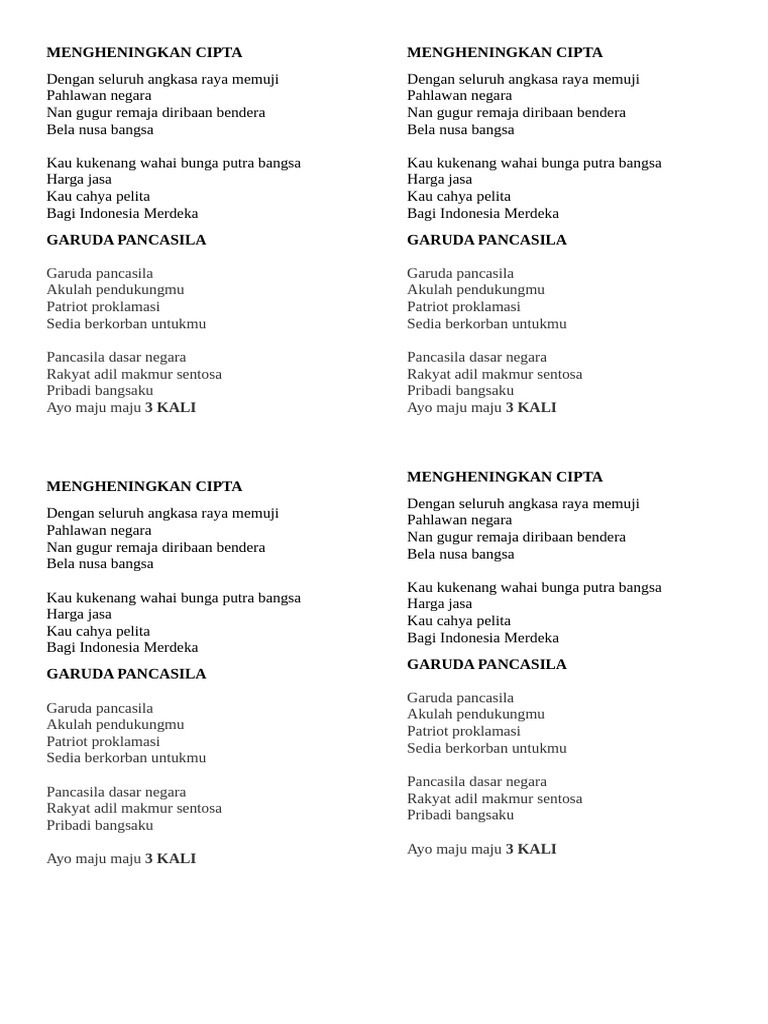 Mengheningkan Cipta | PDF