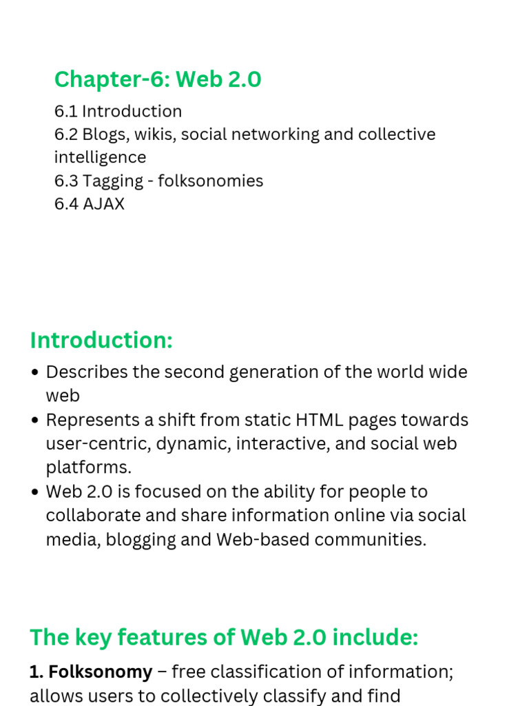 Chapter-6 Web 2.0 | PDF