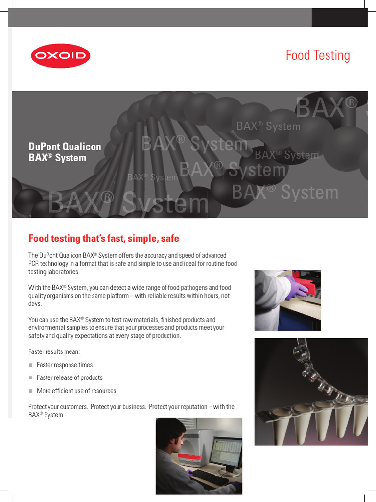 BAX Q7 Old Brochure | PDF | Polymerase Chain Reaction | Biochemistry