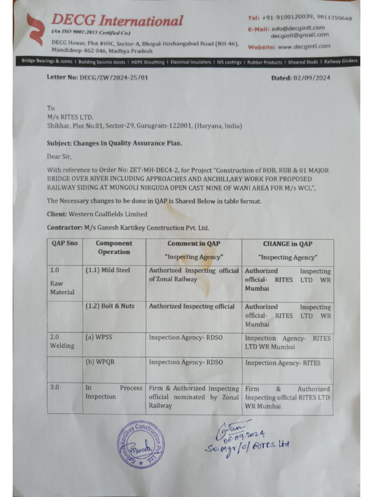 Expansion Joint QAP | PDF