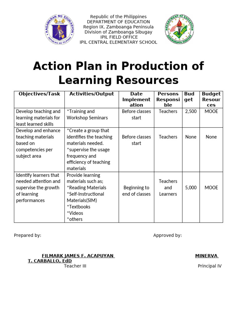 Action Plan | PDF