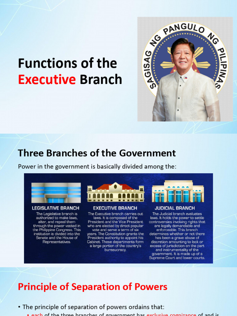 1 Executive Department | PDF
