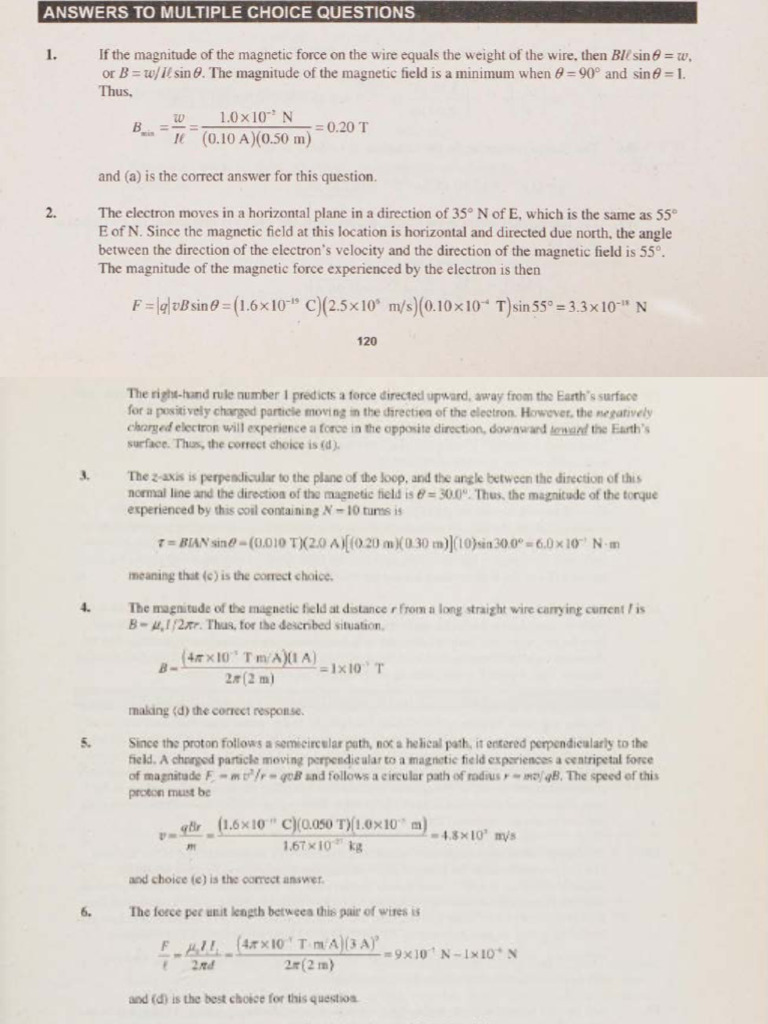Ch-19 Multiple Choice (Serway-Vuille-College-Physics-9) | PDF