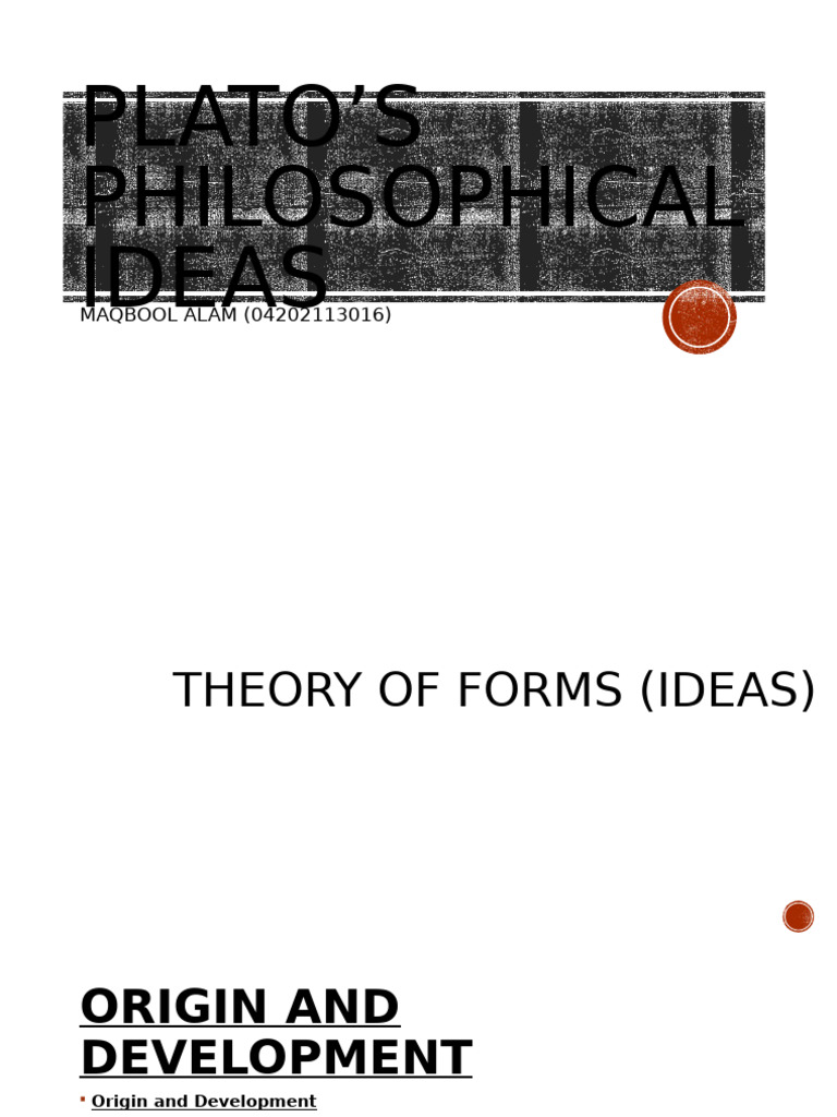 Plato'S Philosophical Ideas | PDF | Plato | Reality