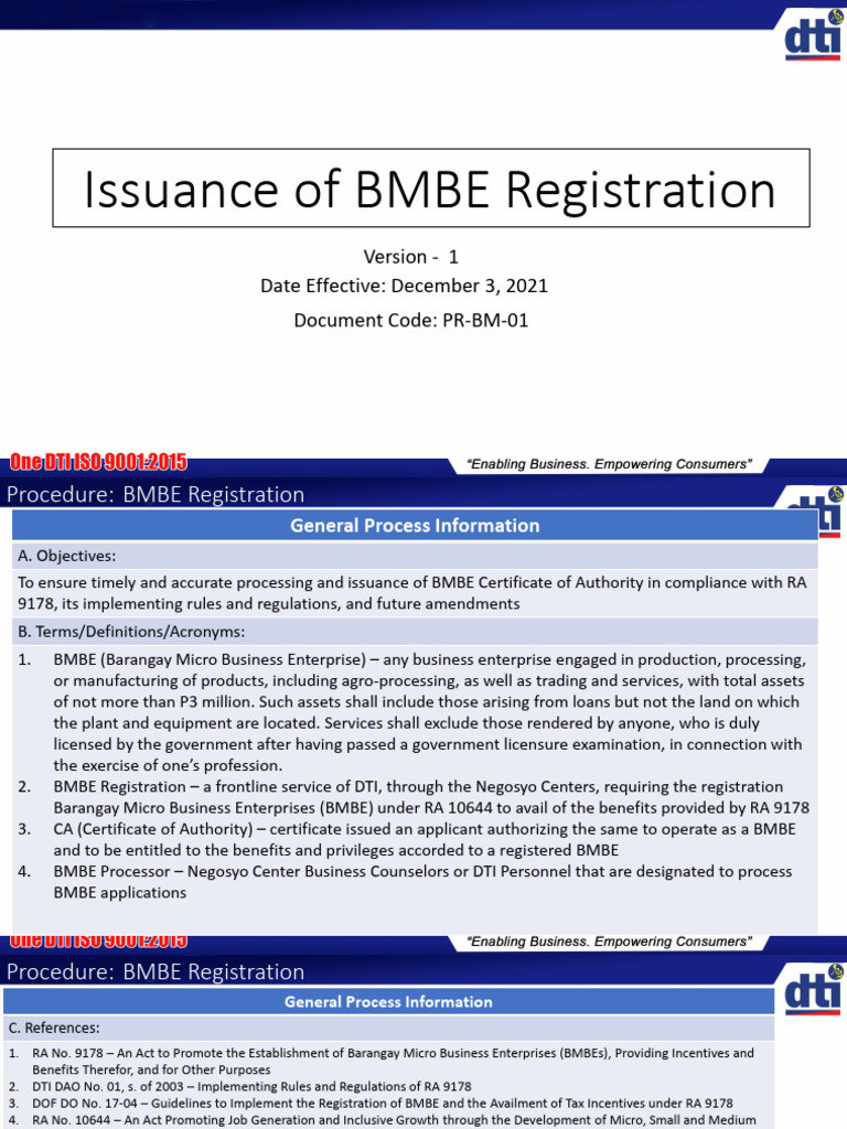 PR-BM-01 v01_BMBE_Registration | PDF