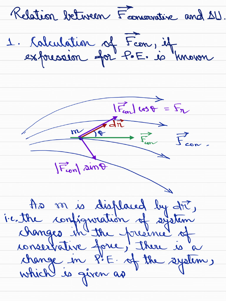 Conservative Force and Equilibrium | PDF