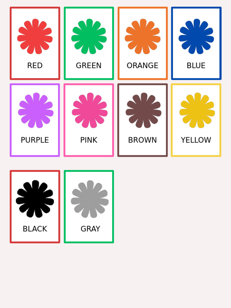 2.Color Flash Card | PDF