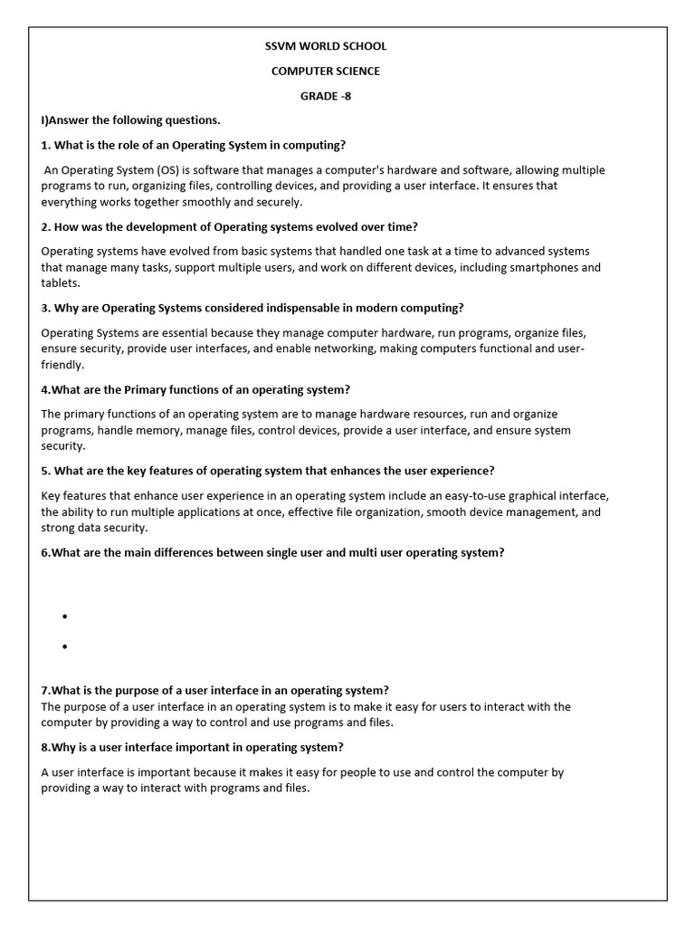 Grade 8 Unit 1 Notes | PDF