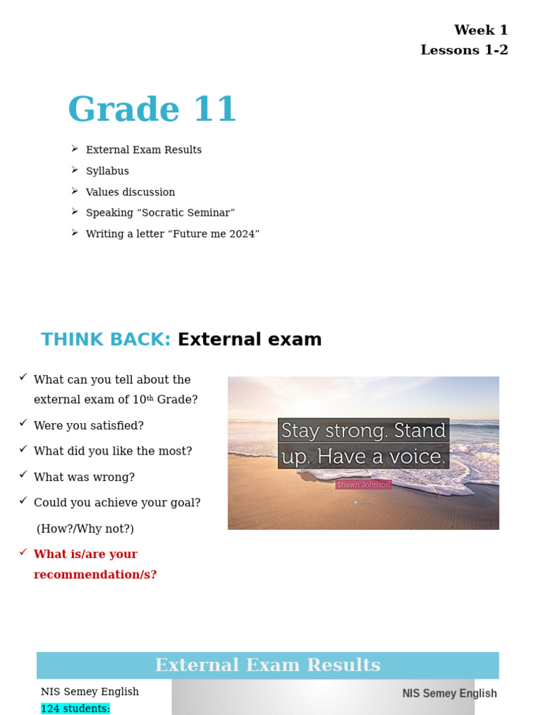 Grade 11 Term 1 Lessons 1-2 111 | PDF