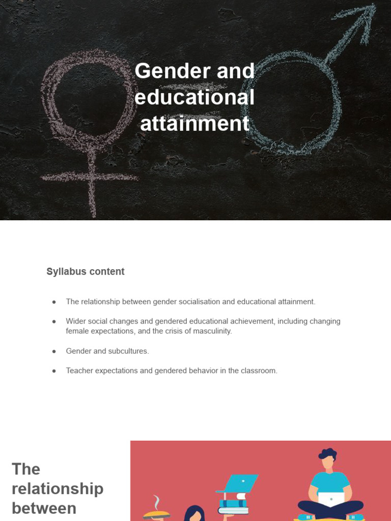 Gender and Educational Attainment | PDF
