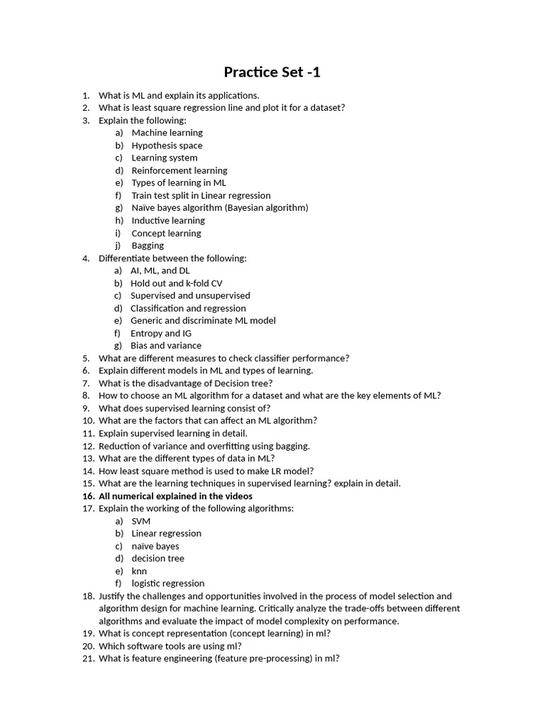 Practice set 1 | PDF