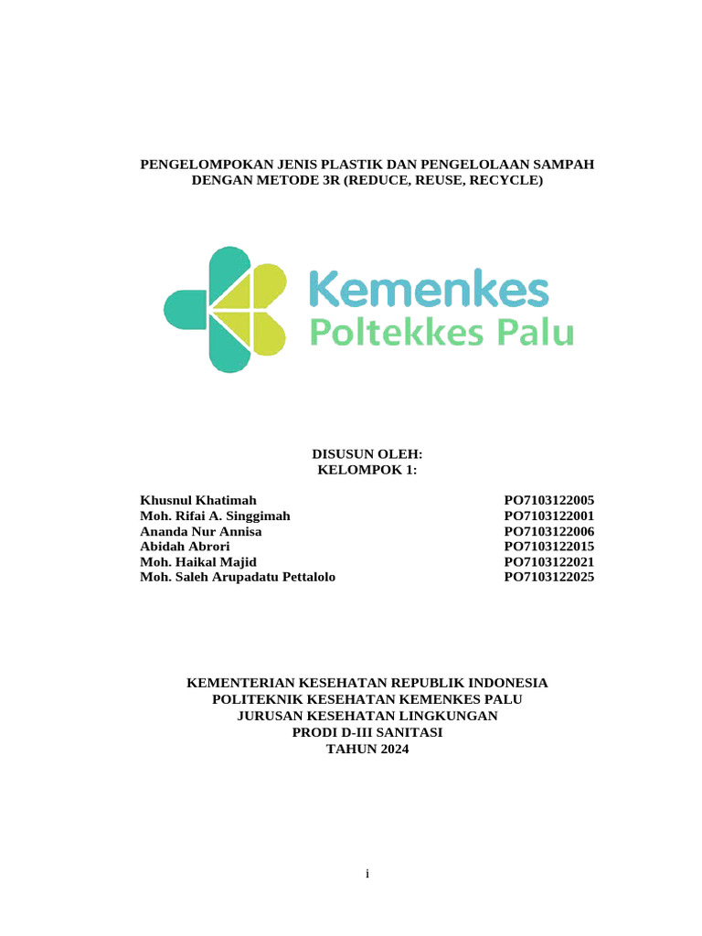 Konsep Pengelolaan Sampah Dengan Metode 3R | PDF