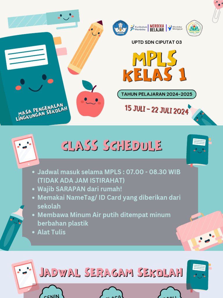 MPLS Kelas 1 2024 Uptd SDN Ciputat 03 | PDF