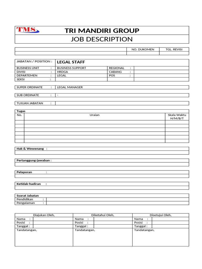 Jobdesc - Legal Staff | PDF