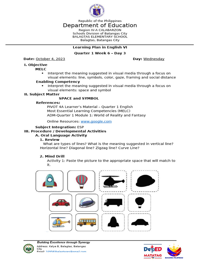 Q1-Week 7-Day-1-Space-and-Symbol | PDF
