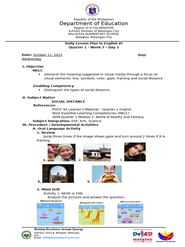 Q1-Week 7-Day-2-Social-Distance | PDF