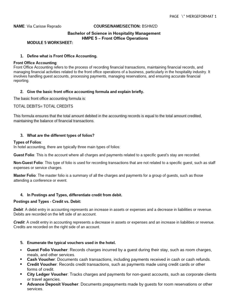 Housekeeping Module5 Pdf