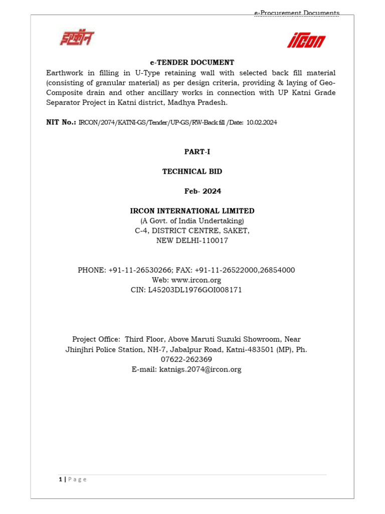 E-Tender Document | PDF | Partnership | Joint Venture