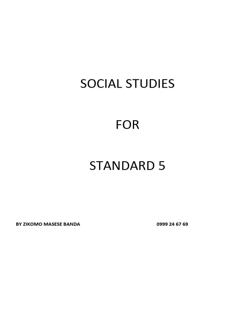 STD 5 Social Studies | PDF