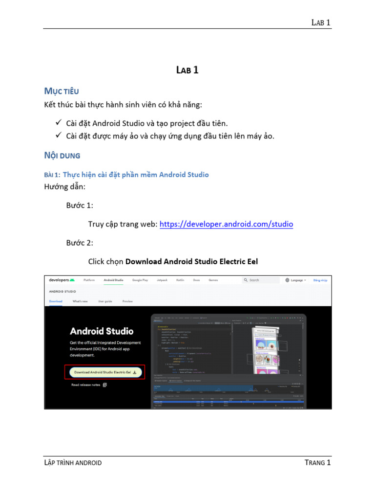 (Android) Lab01 | PDF