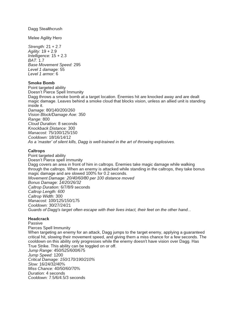 Dagg Stealthcrush | PDF