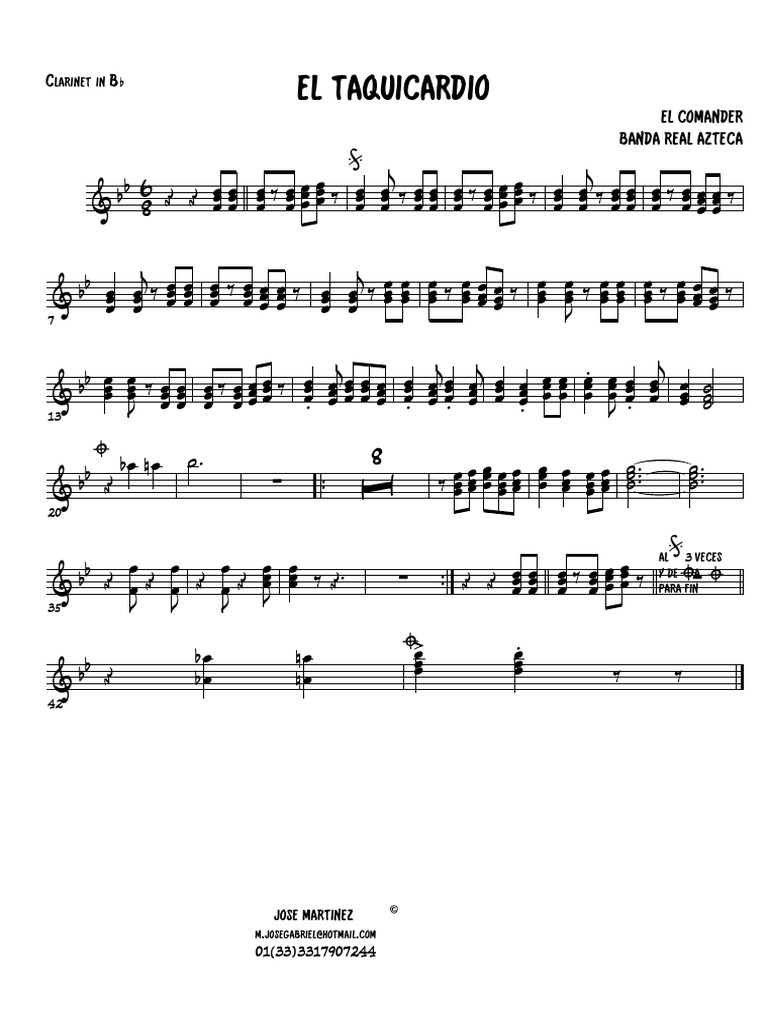 El Taquicardio - Banda Real Azteca | PDF