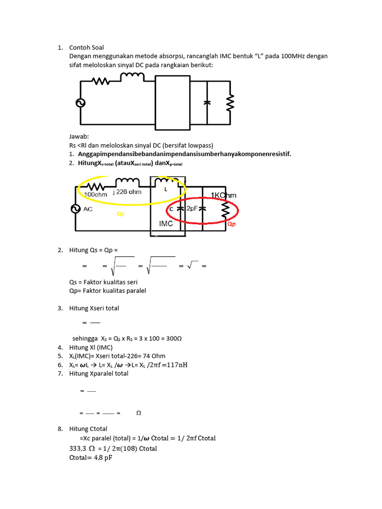 Contoh Soal Solusi Perancangan IMC | PDF