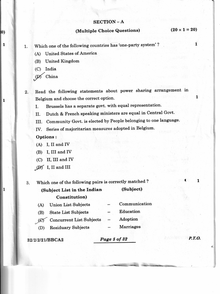 SST Board Exam Paper Set 2 | PDF