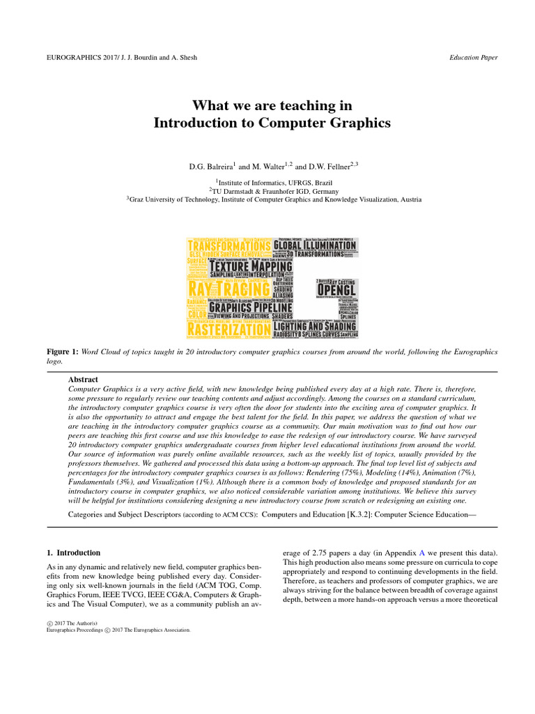 EG2017 What Teaching ICG | PDF