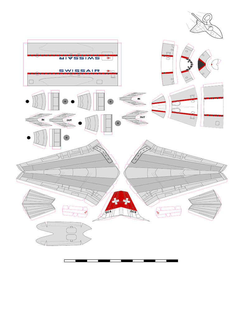 DC-8-62CF Swissair Scissors and Planes | PDF