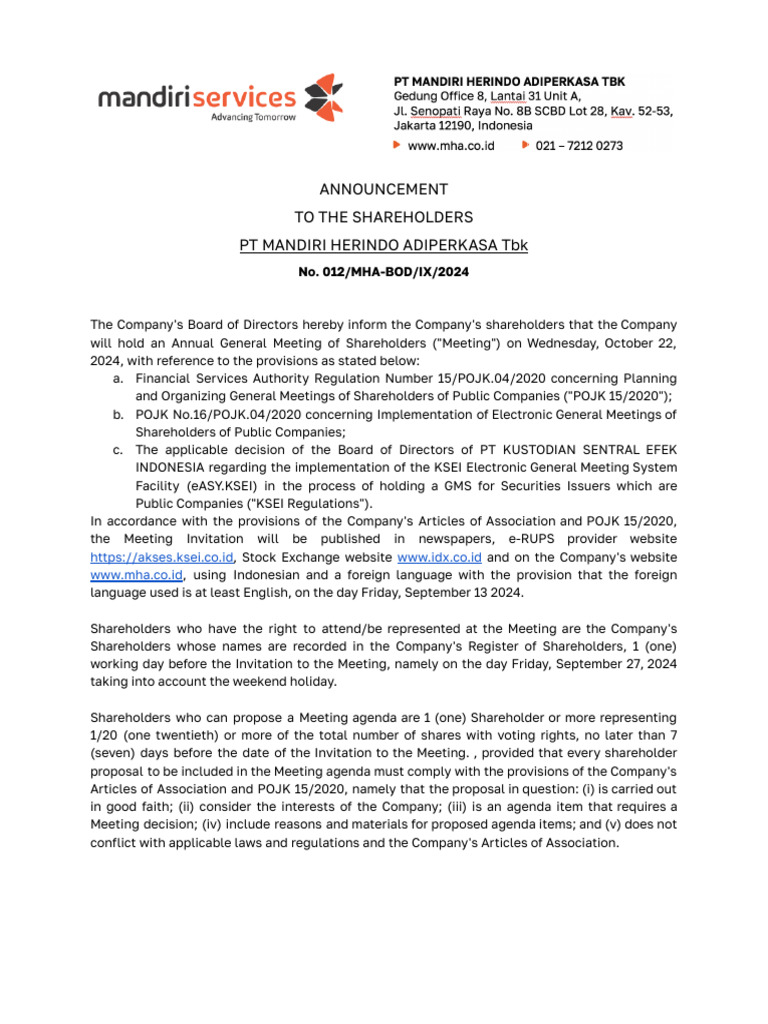 GMS Announcement | PDF