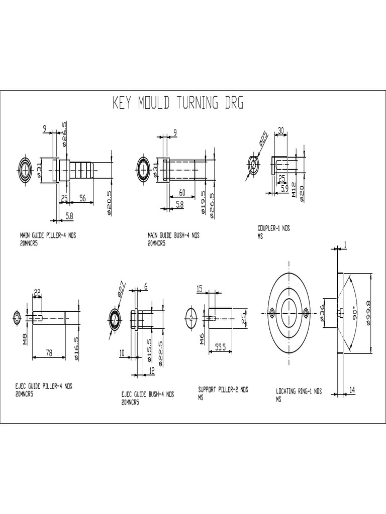 Key Mould Turning DRG | PDF