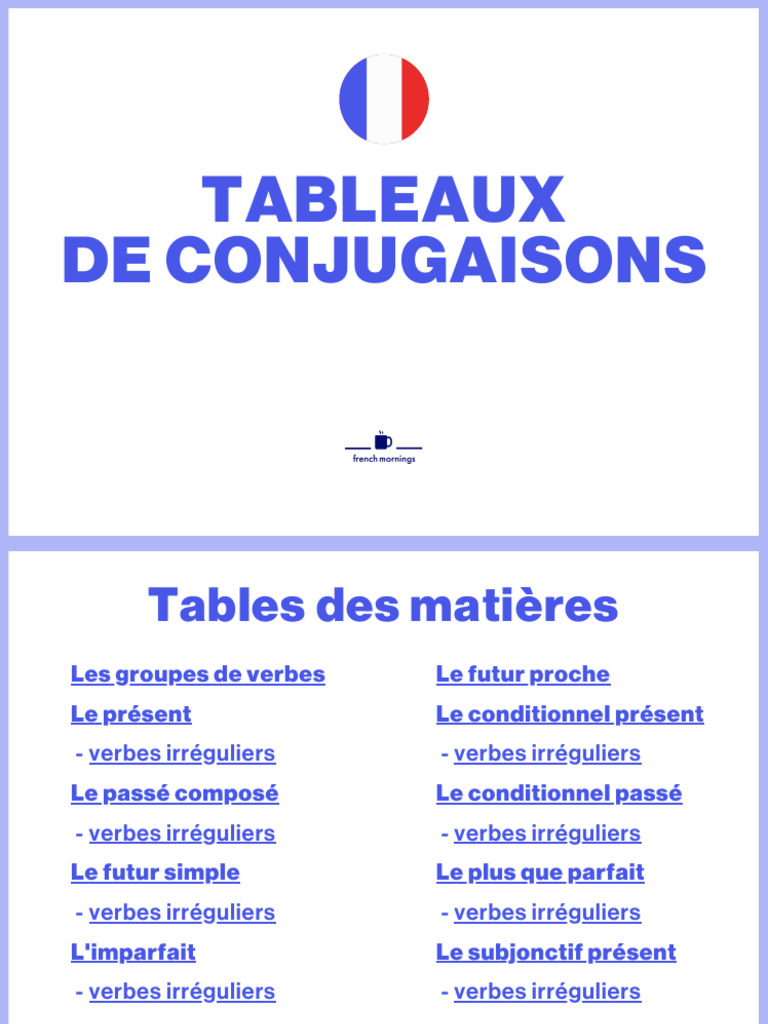 15 PDF Guide de Conjugaison | PDF