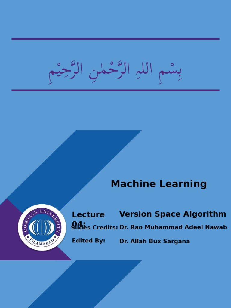 Lecture06 - Version Space Algorithm Part2 | PDF