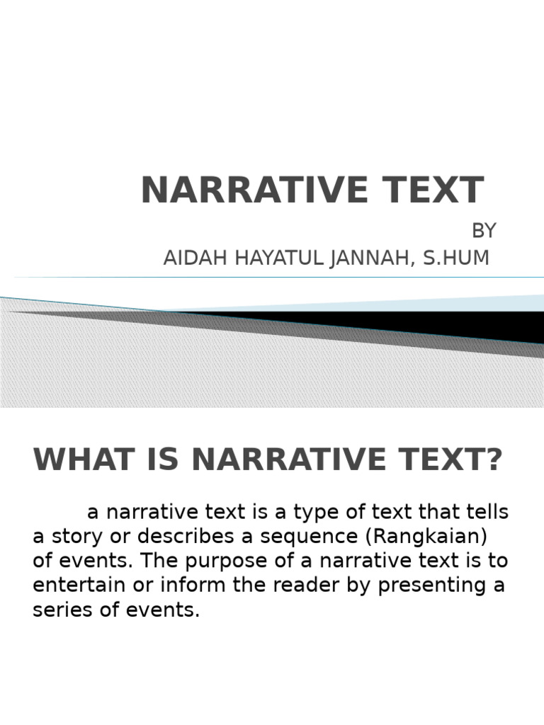 Narrative Text | PDF