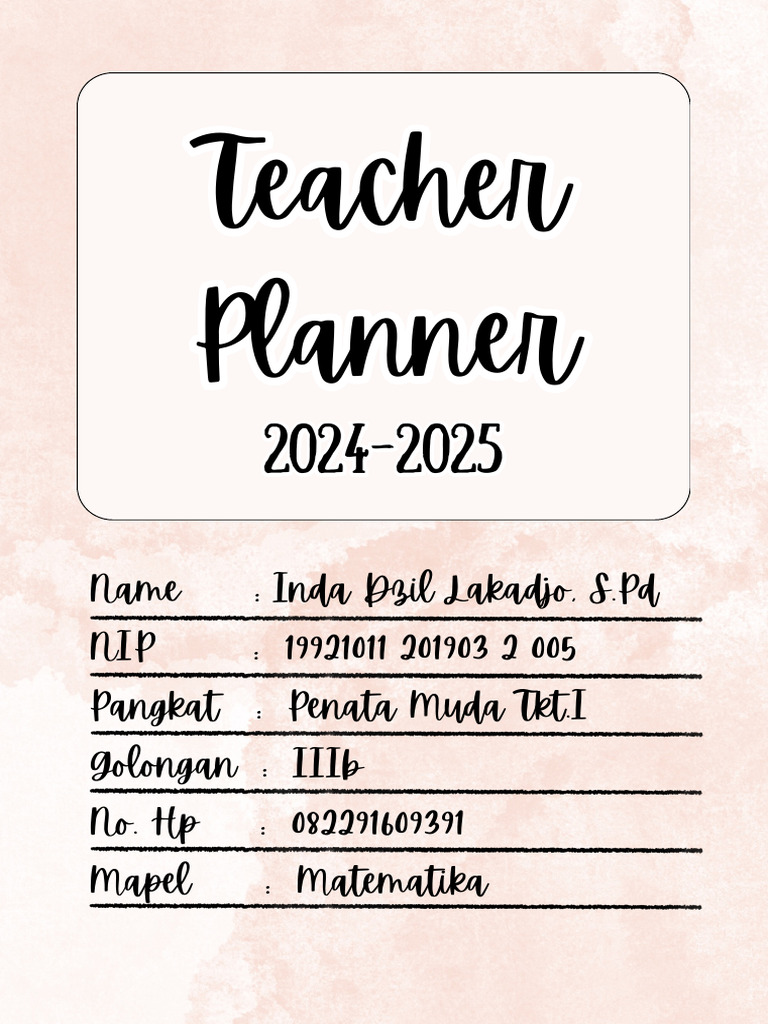 Teacher Planner | PDF