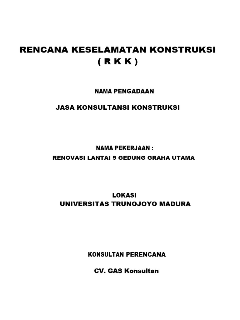 RK3 Renovasi Lantai 9 | PDF