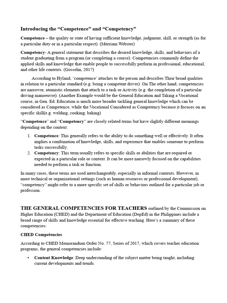 TTP Group 8 Report Competencies in Different Programs | PDF