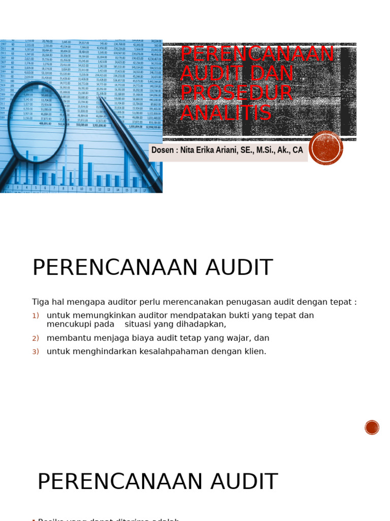 6-7. Perencanaan Audit Dan Prosedur Analitis | PDF