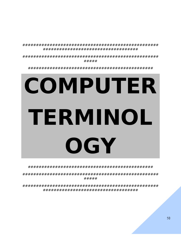 Computer Terminology | PDF | Operating System | Internet