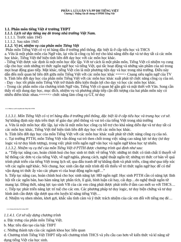 PP P. 1 Chương 1 - PPDH TViet | PDF
