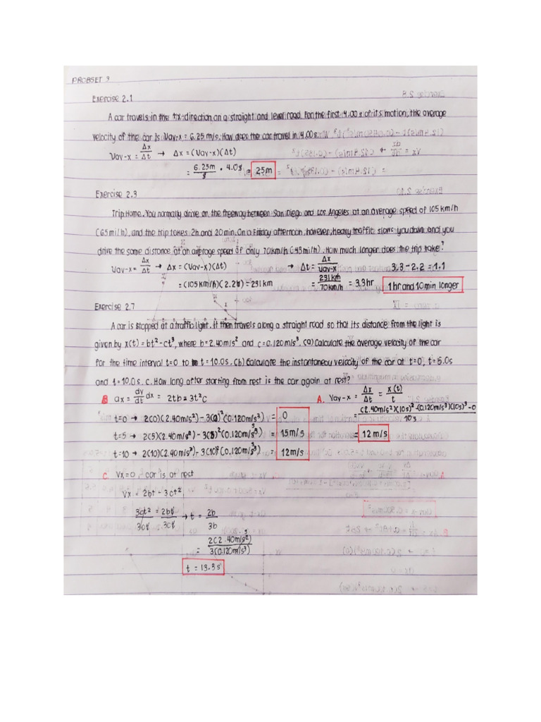Physics For Engineer Probset 3 | PDF