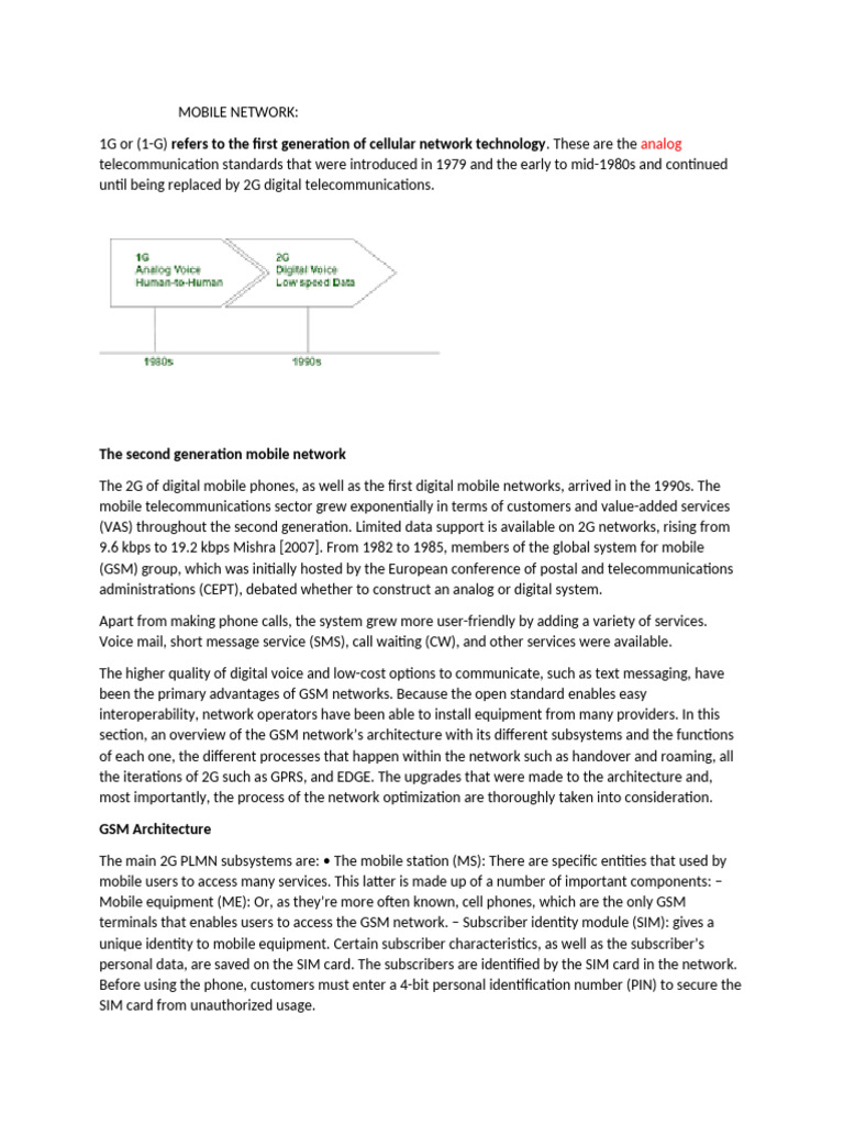 MOBILE NETWORK | PDF