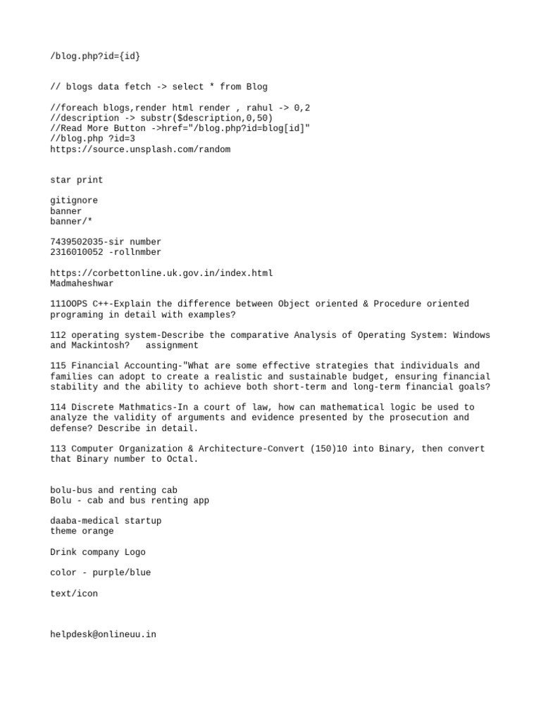 blog assignment page | PDF