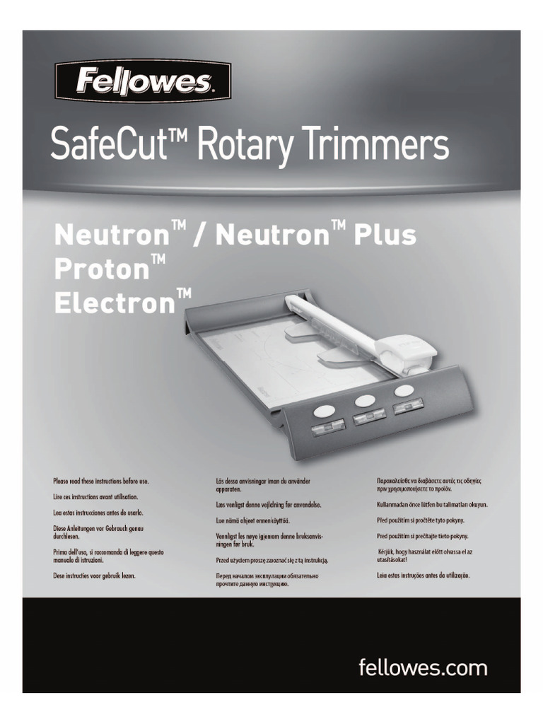 Fellowes Neutron Plus Proton Electron | PDF